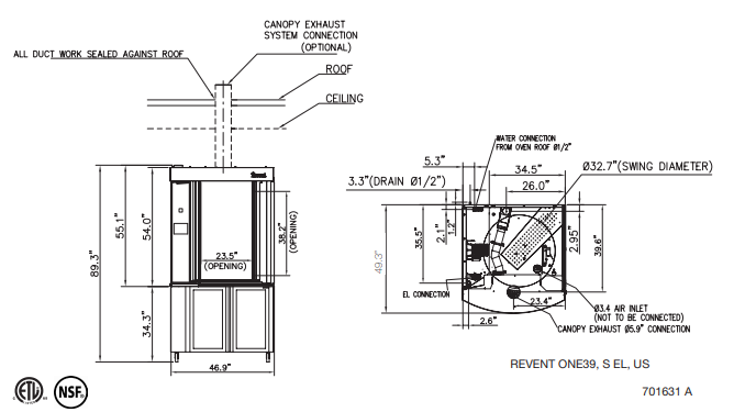 Revent Model ONE39 Mini Rotating Electric Oven — RestaurantStock.com